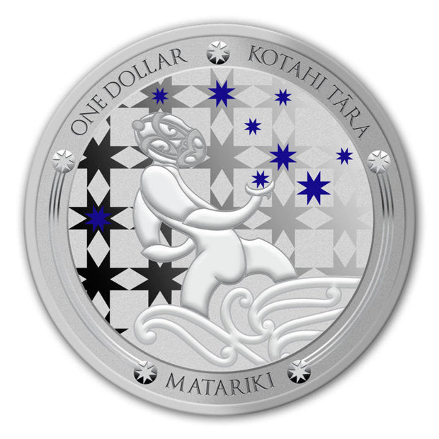 New Zealand: Matariki colored 1 oz Silver 2022 Proof – Metal Market Asia
