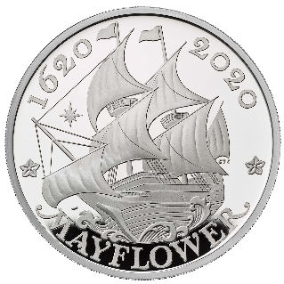 UK: 400th Anniversary of the Mayflower - Coin and Medal Set Silver 202 ...