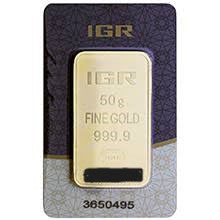 IGR Gold Bar - 50 Gram – Metal Market Asia